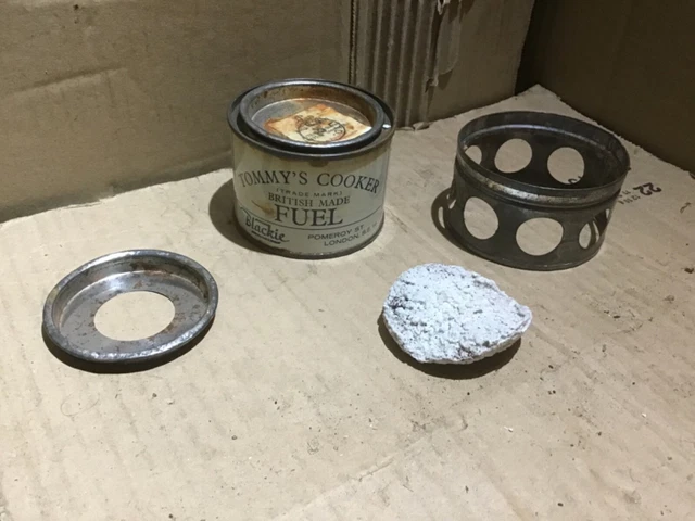 WW2,WW11ARMY RAF OLD Military Solid Fuel Ration Tommy's Cooker (Post ...