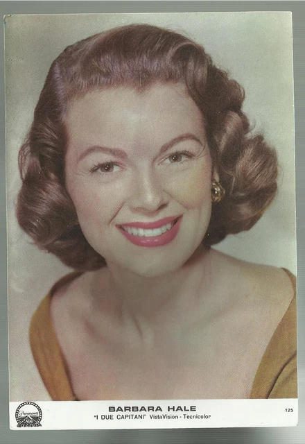 CARTOLINA ATTRICE PARAMOUNT films originale barbara hale i due capitani ...