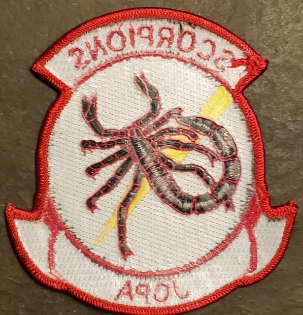 USN NAVY PATCH Vaq-132 Squadron Scorpions Jopa Nas Whidbey Island Color ...