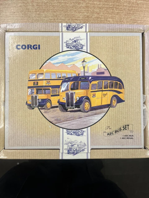 CORGI CLASSICS THE AEC Bus Set With AEC Bus and AEC Regal 96990 EUR 11 ...