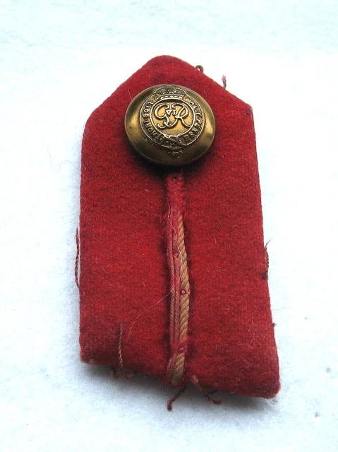 WWII BRITISH ARMY Colonel Staff Officer Red Tab with George VI Cypher ...