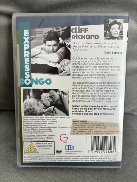 EXPRESSO BONGO COLLECTOR'S Edition Dvd Cliff Richard New Factory Sealed ...