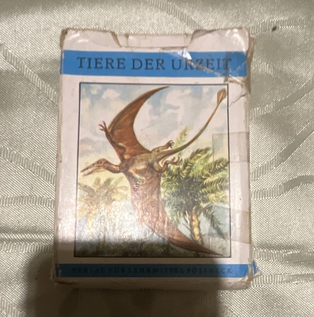 ALTENBURGER SPIELKARTENFABRIK DDR Lehrquartett Tiere der Urzeit EUR 10 ...