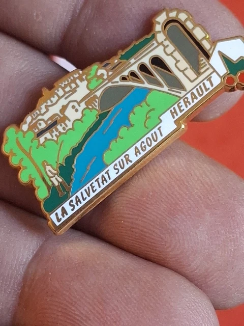 PIN'S PINS PLUS beaux villages de France PBVF LB LA Salvetat Sur Acout ...
