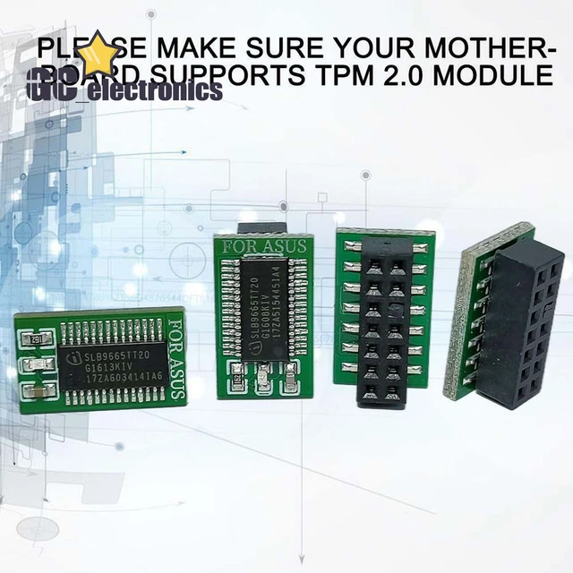 TPM 2.0 ENCRYPTION Security Module Remote Card For GIGBYTEA/Asus/MSI ...
