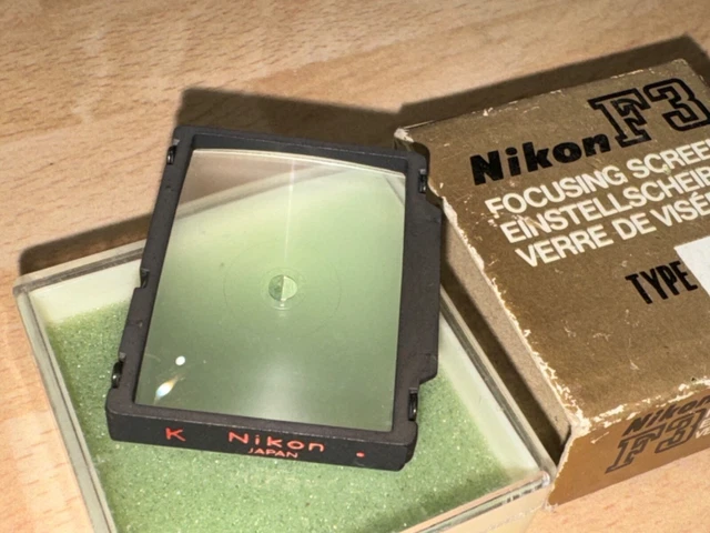 NIKON F3 FOCUSING screen type K standard split image boxed £24.00 ...