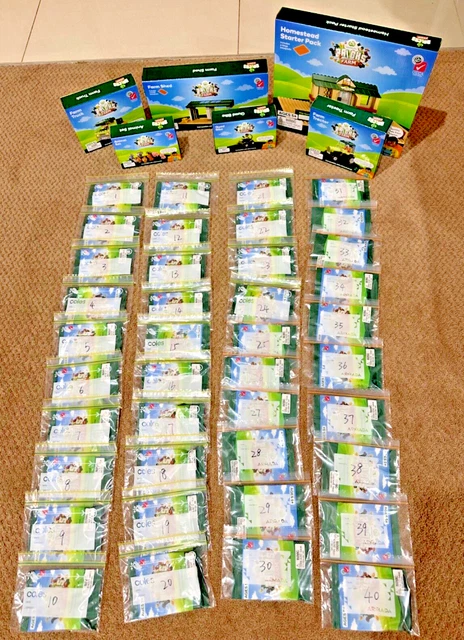 WOOLWORTHS BRICKS FARM 2023 ALL Complete - Full Set Of 40 + Full Set of ...