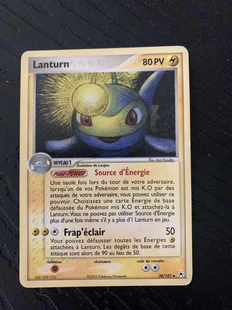 CARTE POKÉMON FR Lanturn 38/101 Bloc EX Légendes Oubliées EUR 7,00 - PicClick FR