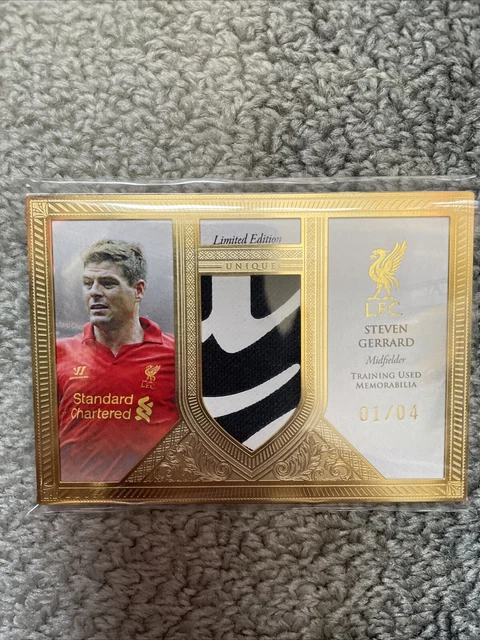 GERRARD LIVERPOOL 2019 Futera Patch Gold Relic Card /2 Limited Edition ...