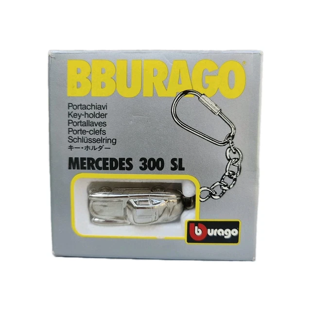BURAGO MERCEDES BENZ 300 SL Key Holder 1954 Ring /Fob Made In Italy Cod ...