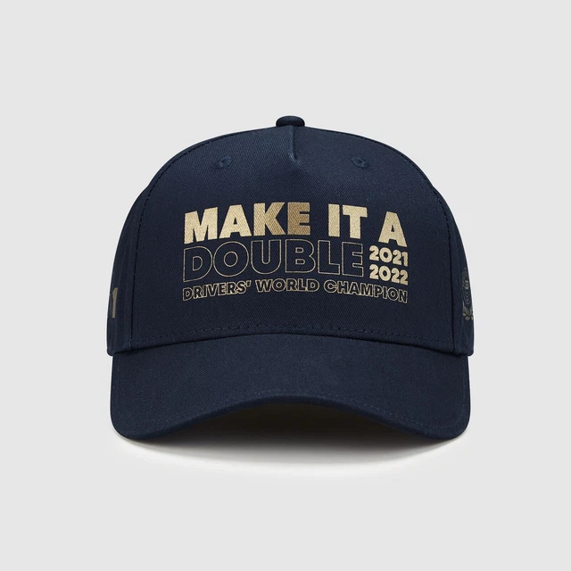 RED BULL RACING Max Verstappen 2022 F1 World Champion Baseball Cap Hat ...