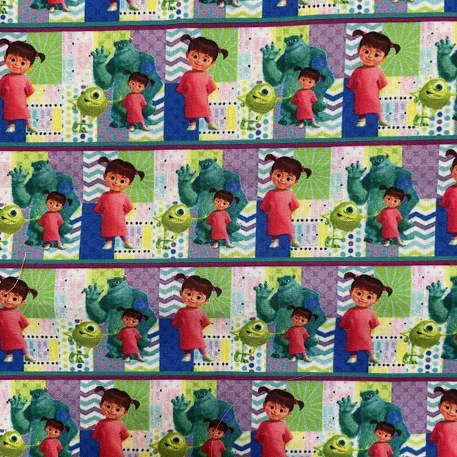CHUTES MONSTERS INC Boo Sulley Mike Wazowski Personnage Enfant Tissu ...