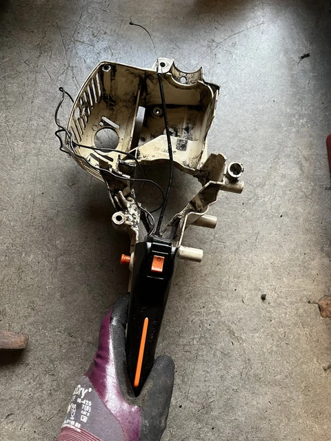 GENUINE STIHL HS45 Hedge Trimmer Cutter Handle Throttle Trigger Housing ...