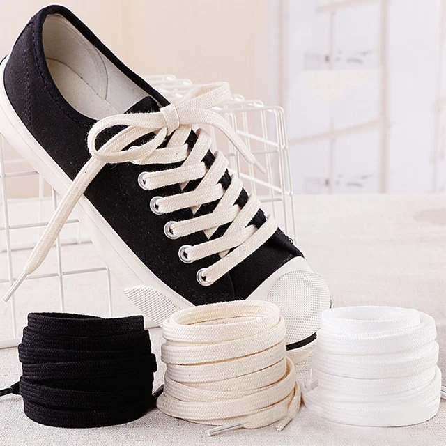 LACETS DE CHAUSSURES Cravates Plates Cordes Lacets En Coton Casual ...