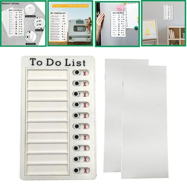 TABLEAU DE LISTE de contrôle réutilisable organisé pour planificateur ...