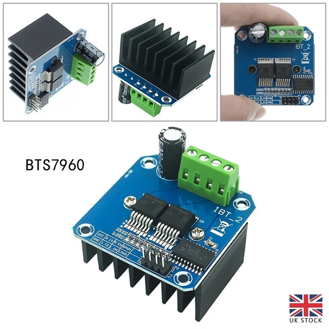 DOUBLE BTS7960 HIGH Power Motor Driver Module 43A H-bridge Current ...