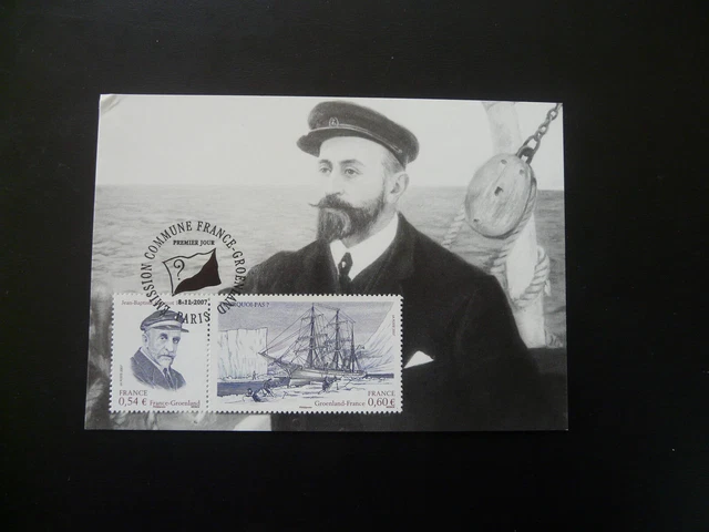 POLAR EXPLORER CHARCOT rilascio giunto con carta massima Groenlandia ...