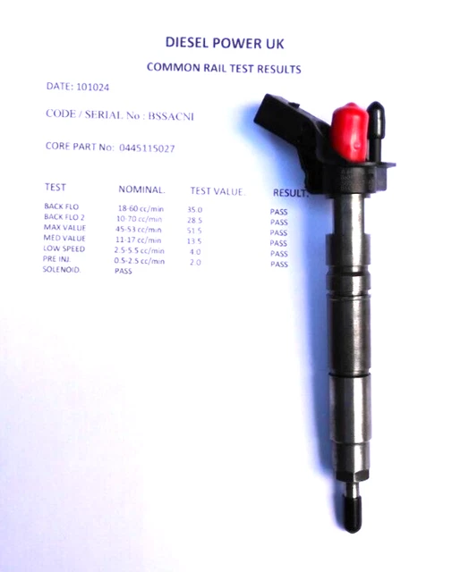 MERCEDES JEEP SPRINTER 3.0 Cdi - Diesel Fuel Injector 0445115027 £65.00 ...