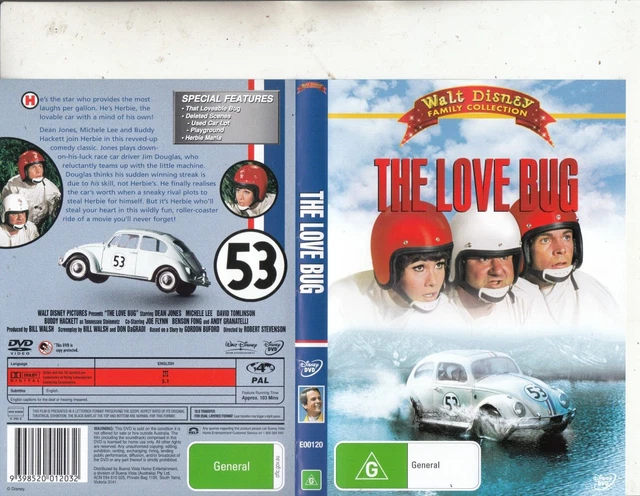 THE LOVE BUG-1968-[DEAN Jones]-Walt Disney Family Collection-Movie WD ...