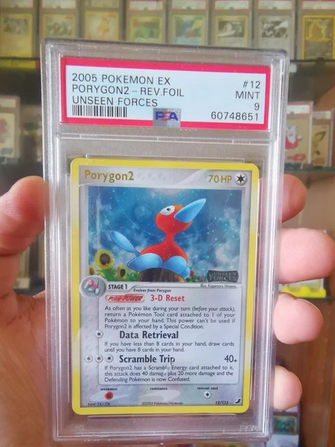 POKEMON CARD 2005 PSA 9 PORYGON2 Rare Reverse Holo 12/115 EX Unseen ...