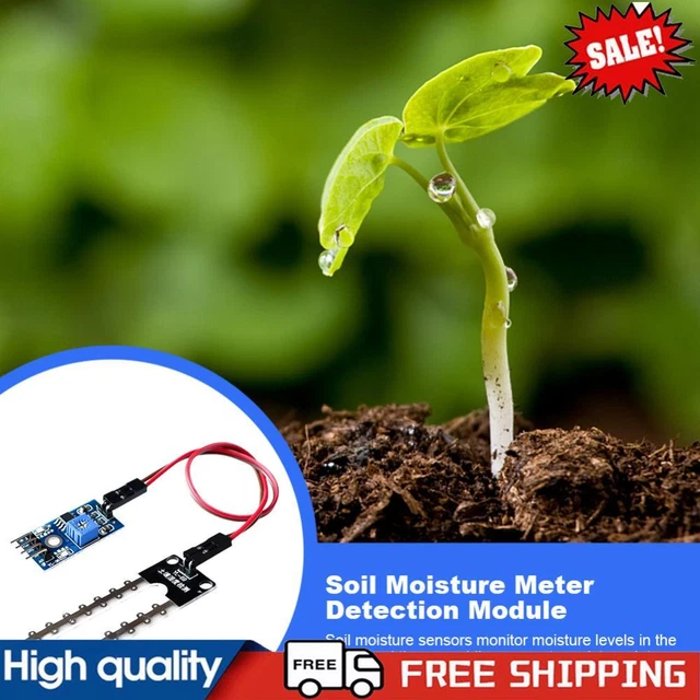 SOIL MOISTURE DETECTION Sensor Module 5V High Precision Use for Robot ...