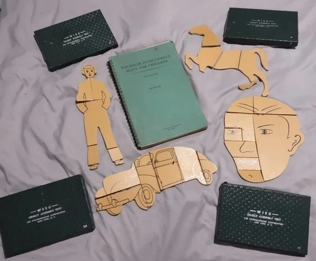 WECHSLER INTELLIGENCE SCALE for Children By David Wechsler 4 puzzles ...