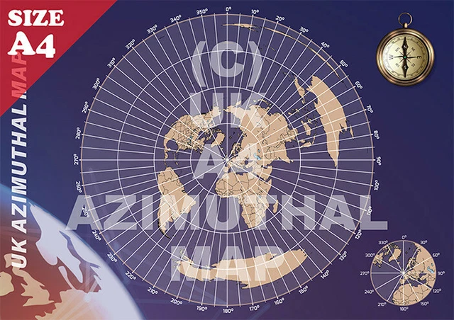 GREAT CIRCLE DX Map - Chart A4 Poster Amateur / Ham / CB Radio UK ...