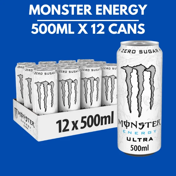 MONSTER ENERGY DRINK 500ml Ultra|Original|Zero Sugar|Zero Calorie|Pack ...