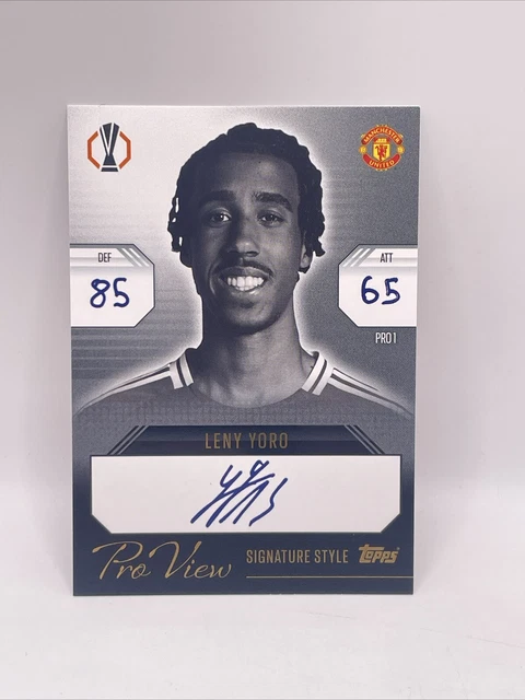 MATCH ATTAX EXTRA 2024 2025 Pro View Signature Style Leny Yoro Man Utd ...