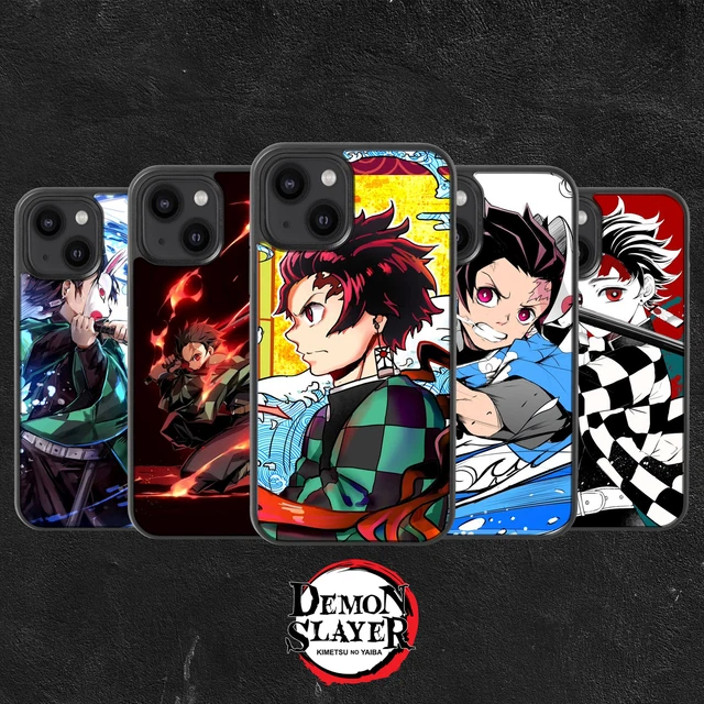 DEMON SLAYER - vetro temperato, custodia Apple iPhone - manga anime ...