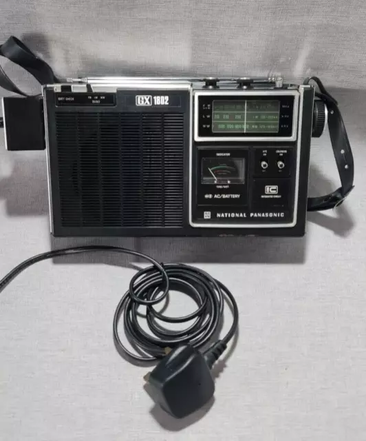 NATIONAL PANASONIC RF-869LB Radio Vintage FM LW MW GX 1802 IC ...