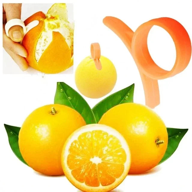 10-PIECE PRACTICAL ORANGE Grapefruit Peeler Fruit Peeler Slicing ...