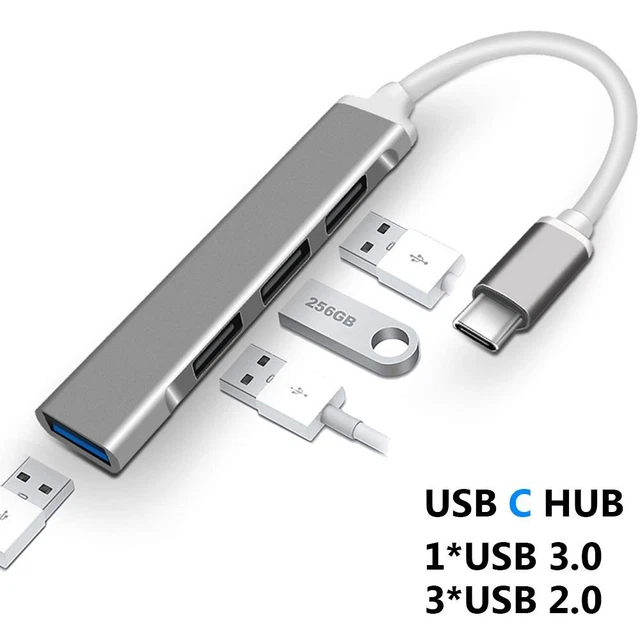 PORT HIGH SPEED Splitter USB Type-C Hub USB Expander USB 3.0 HUB For ...