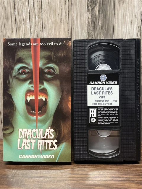 DRACULA’S LAST RITES VHS 1989 (Patricia Lee Hammond) Very Good ...
