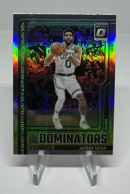 JAYSON TATUM 2023-24 Donruss Optic Elite Dominators Silver Celtics SP ...