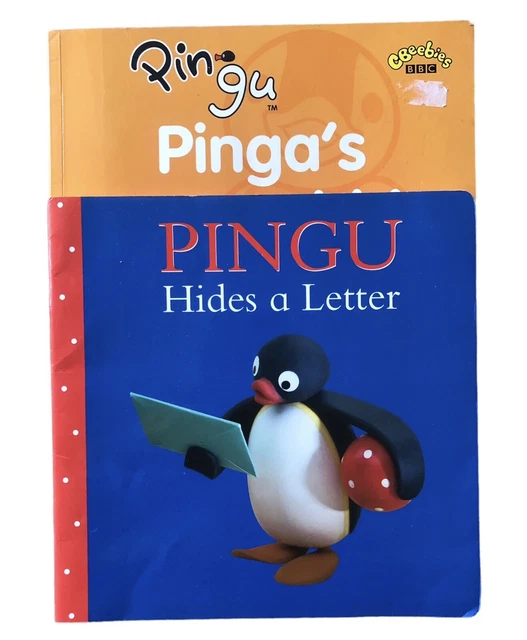 PINGU BOOK LOT x2 Pingu Hides A Letter Pinga’s Lost Rabbit Cbeebies BBC ...