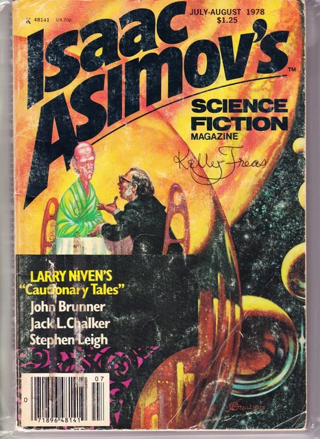 KELLY FREAS COVER Signed Asimov's Science Fiction 1978-07, 08 Featuring ...