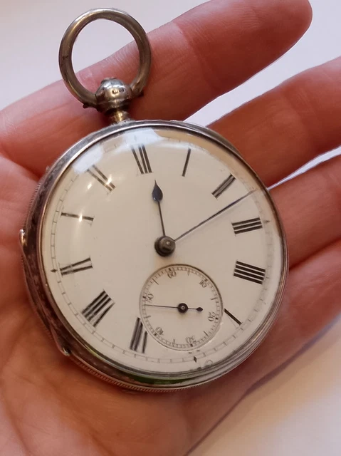MONTRE DE POCHE antique ADAM BURDESS COVENTRY à levier fusible argent ...