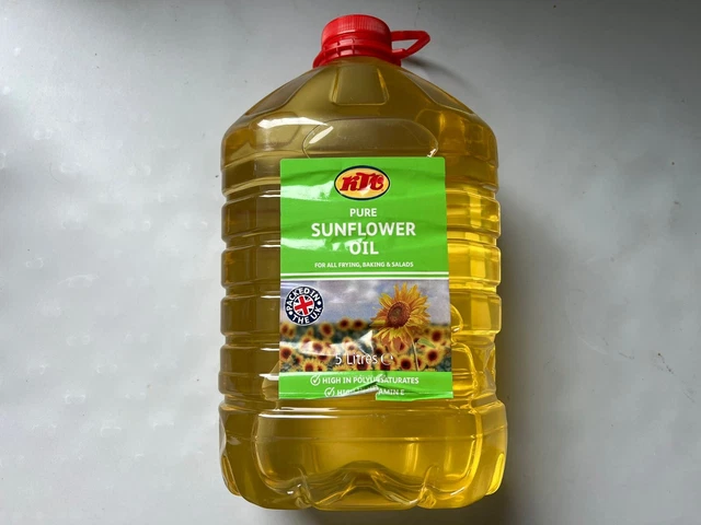 KTC PURE SUNFLOWER Oil 5 Litre High-Quality Cooking Oil for Healthy ...