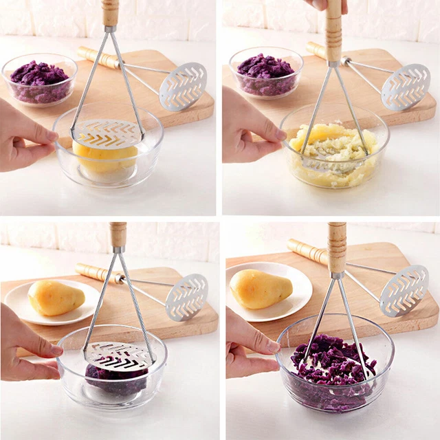 POTATO RICER PUREE Masher Stainless Steel Vegetable Fruit Presser ...