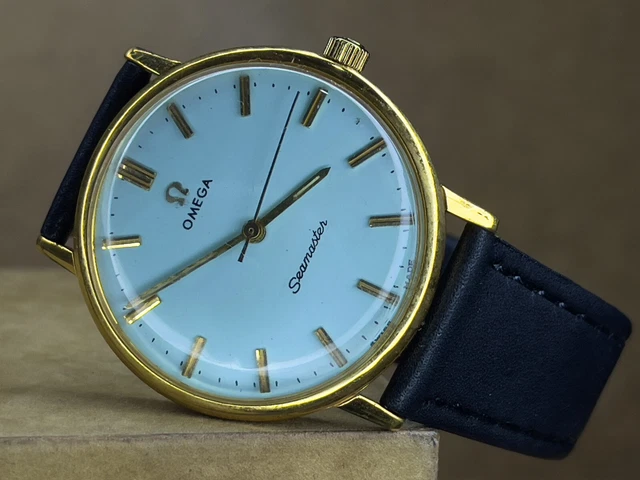 VINTAGE OMEGA SEAMASTER Automatic Light Blue Dial Gents Watch £280.00 ...