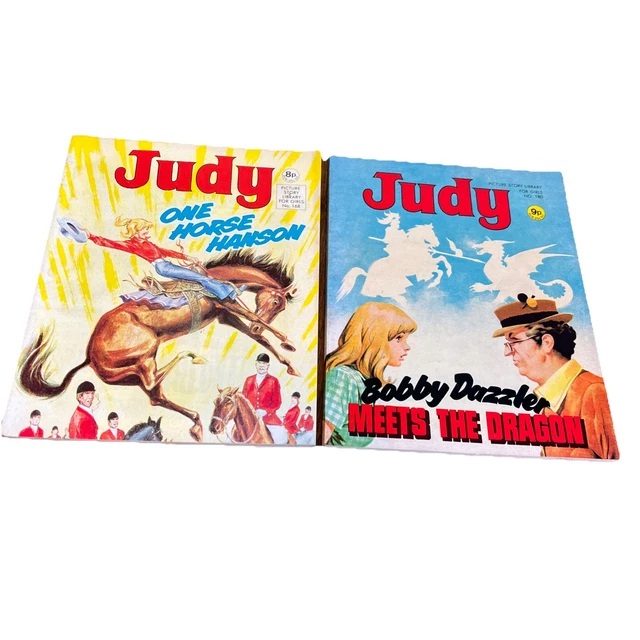 JUDY. PICTURE STORY Library Bundle X 2 168 & 180 One Horse Hanson Bobby ...