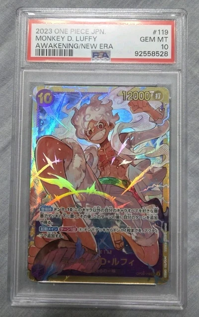 ONE PIECE AWAKENING/NEW Era-Monkey D Luffy SEC Art #OP05-119 PSA 10 ...