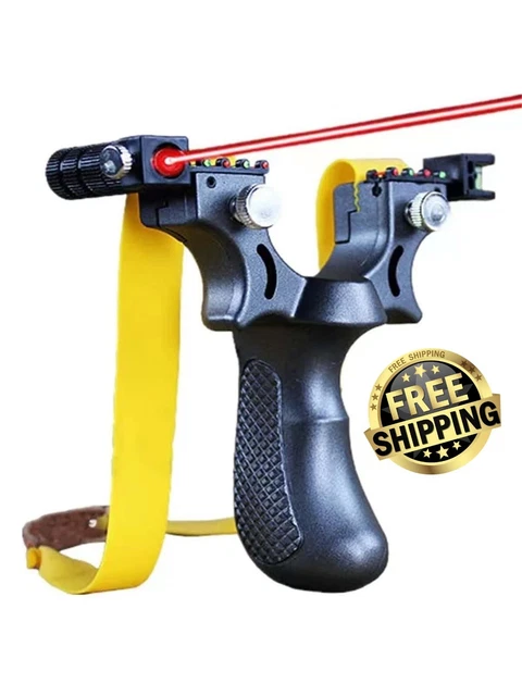 HUNTING PROFESSIONAL CATAPULT Laser Slingshot With Rubber Aim Point ...