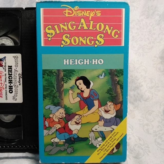 DISNEY SING ALONG Songs Heigh Ho VHS £18.24 - PicClick UK