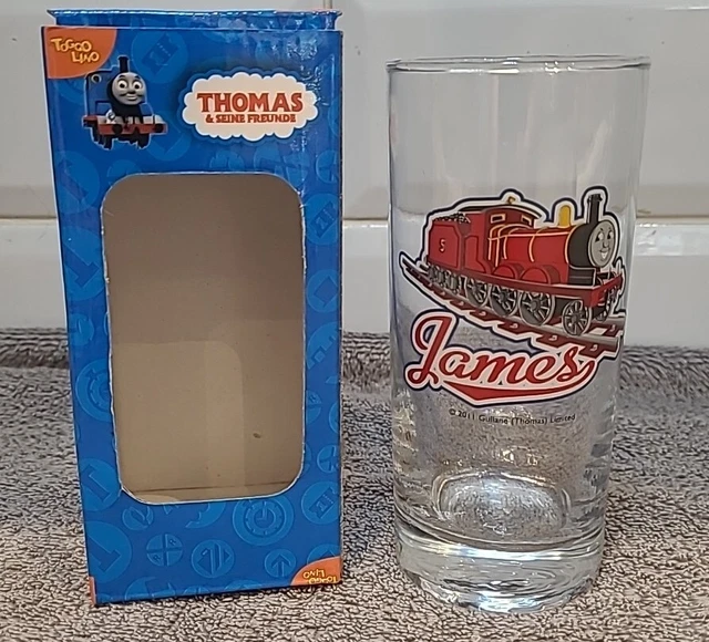 THOMAS THE TANK Engine & Friends Glass Tumbler 14.5 cm Tall James ...