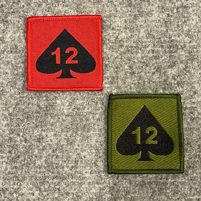 BRITISH ARMY SURPLUS Issue 12th Armoured Infantry Brigade TRF Patch Red ...