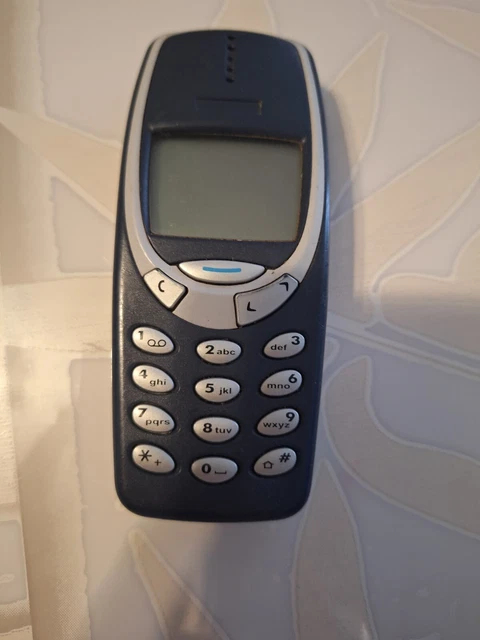 NOKIA 3310 ANNÉE 2000, téléphone bi-bande GSM 900/1800, gris et bleu foncé EUR 250,00 - PicClick FR