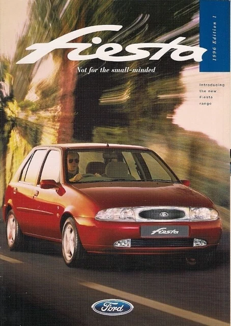 FORD FIESTA MK4 Mark 4 1996 Brochure Ghia Si LX Encore 1.25 1.4 1.8 ...