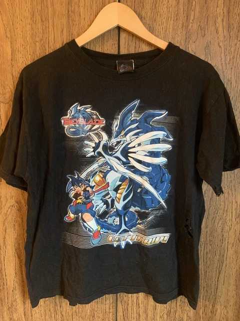 VINTAGE BEYBLADE LET It Rip Shirt Size YOUTH XL Black Distressed See ...